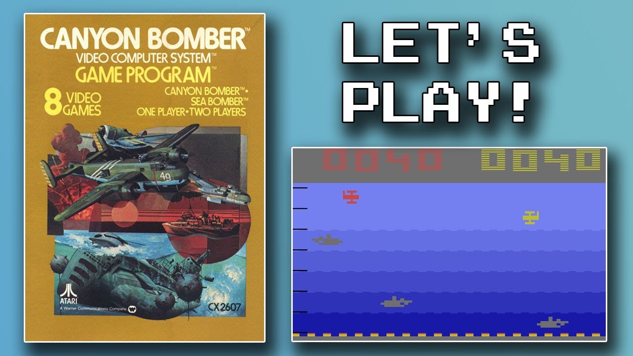 Canyon Bomber (Arcade, 1977, Atari 2600, 1978) - Let's Play! - YouTube