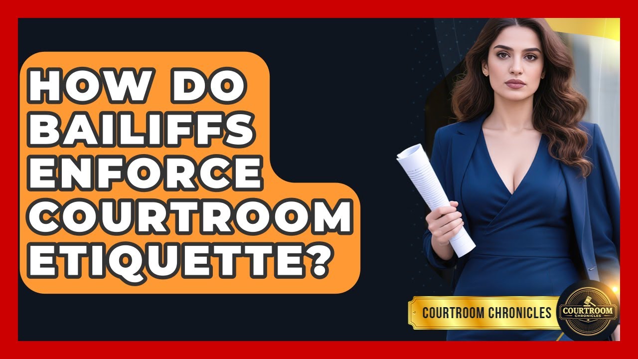 How Do Bailiffs Enforce Courtroom Etiquette? - Courtroom Chronicles ...