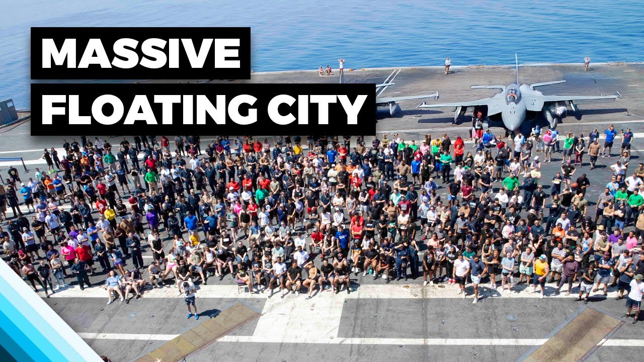 Inside The MASSIVE Floating City Where 5000 Sailors Live! - YouTube