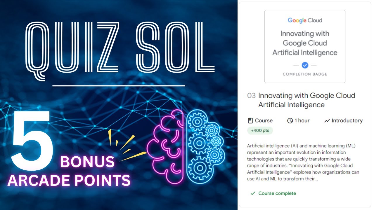 Innovating With Google cloud Artificial Intelligence | All Quiz Solution | Cloud Digital Leader ...
