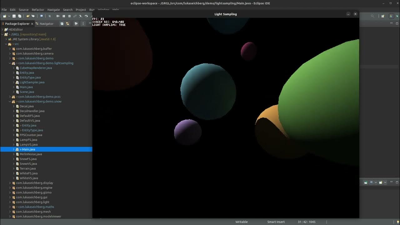 Global Illumination With Light Probes 3d Software Renderer Youtube