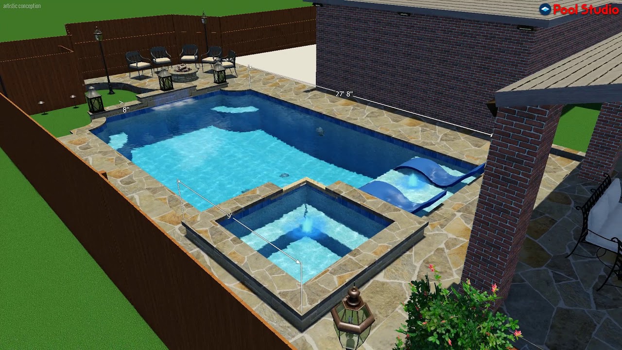 Pool Studio - 3D Swimming Pool Design Software - YouTube