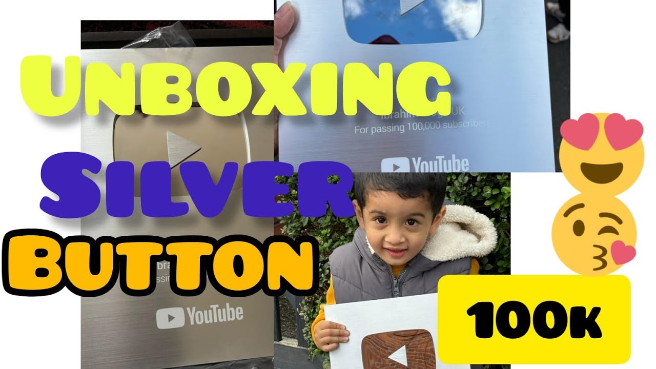 YouTube Silver Play Button UnBoxing || 100K Creator Awards Unboxing ...