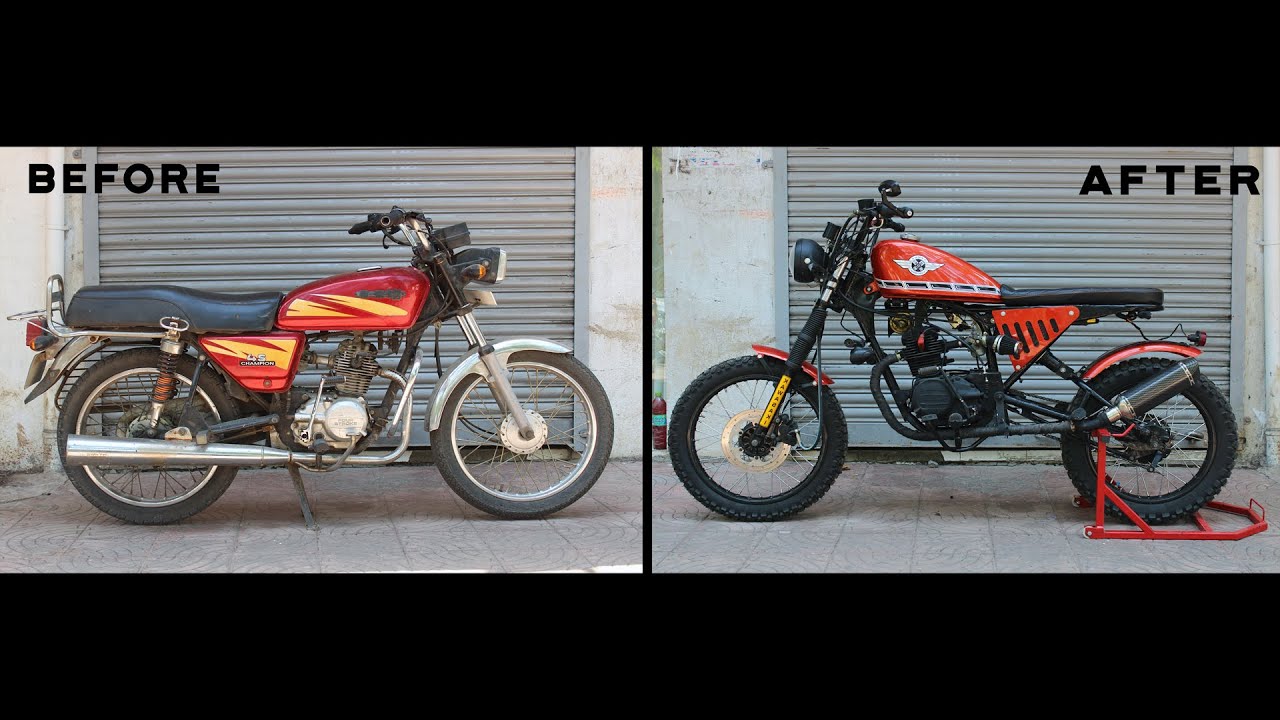 Bajaj 4S Champion Customized to make THE perfect Dirt Bike | # ...