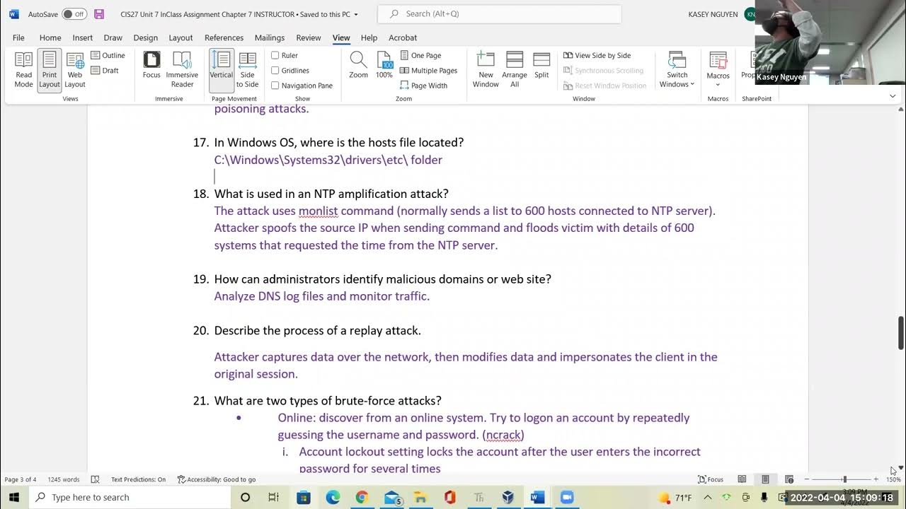 CIS27 Unit 8 Lecture: Risk Assessment - YouTube