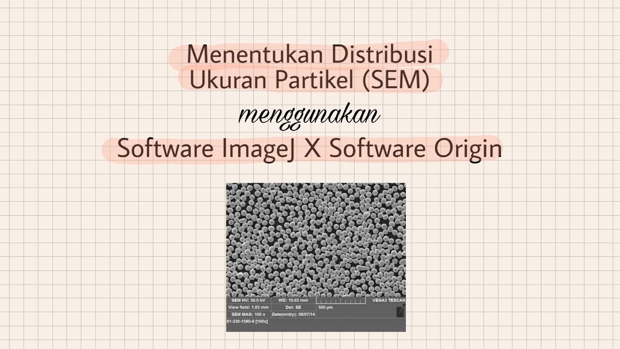 Analisis Data SEM || Distribusi Ukuran Partikel menggunakan Software ...