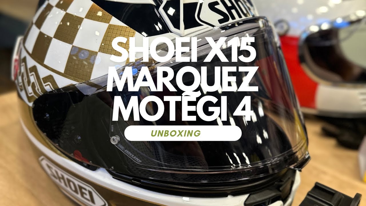 Shoei X15 Marquez Motegi 4 Unboxing - YouTube