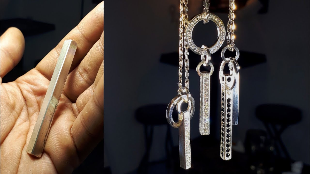 Making cute pendants from sterling silver - jewelry handmade - YouTube