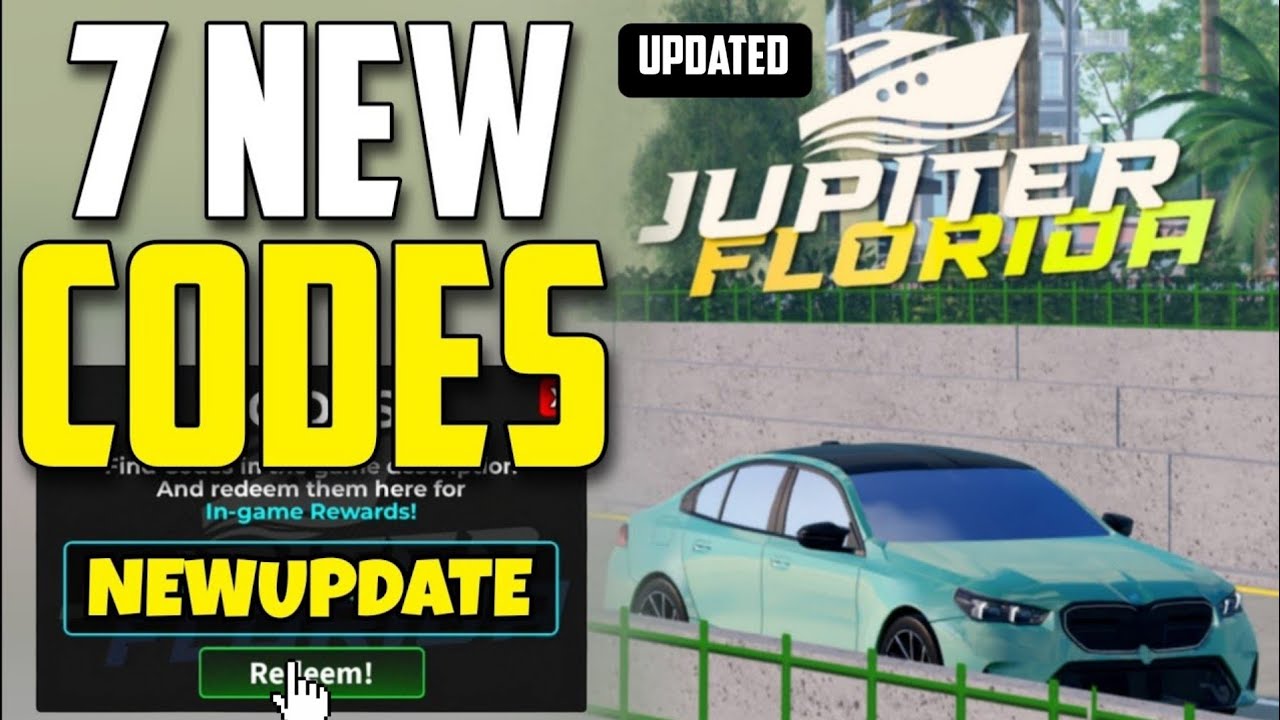 UPD🌟NEW ALL WORKING CODES - JUPITER FLORIDA ROBLOX CODES 2024 - JUPITER ...