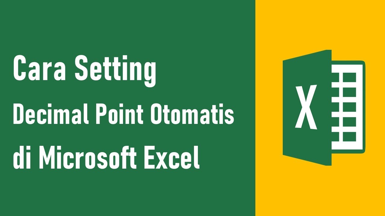 Cara Setting Decimal Point Secara Otomatis Di Excel YouTube Cara Setting Decimal Point Secara Otomatis Di Excel YouTube