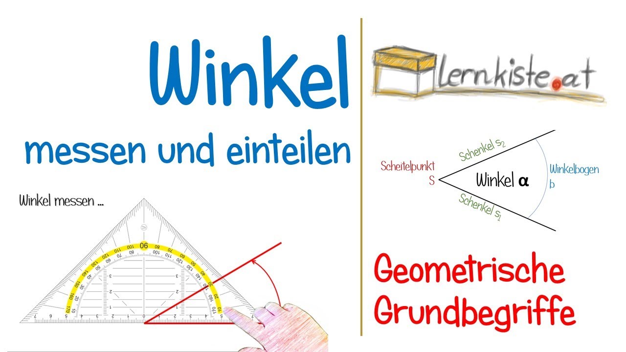 Winkel messen und einteilen - YouTube