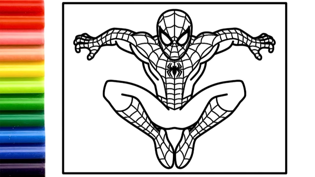 Easy Step-by-Step Guide: Learn How to Draw and Colouring Spiderman for ...