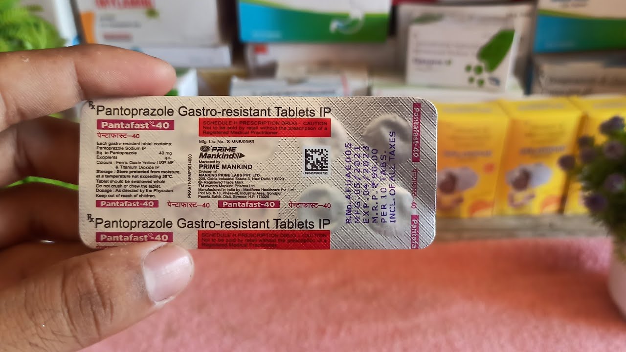 Pantafast -40 Tablet || Pantoprazole Gastro-Resistant Tablet IP 40 mg ...