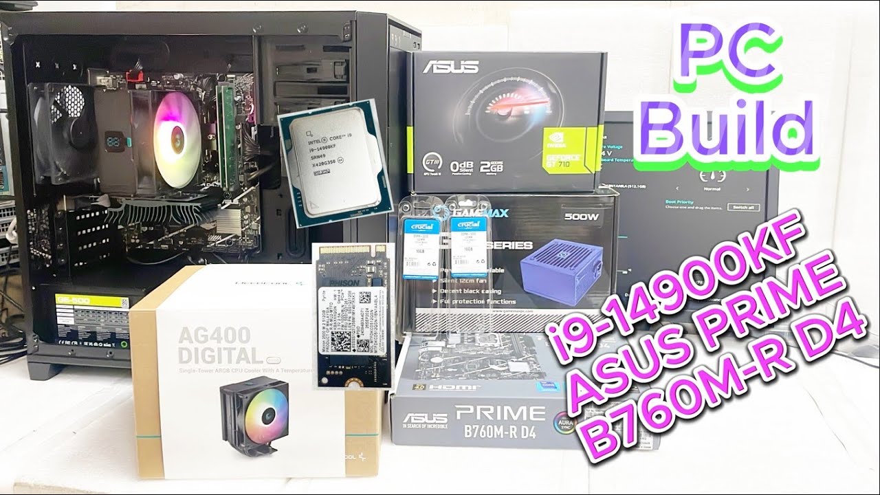 PC Build i9-14900KF DDR4 32GB RAM | ASUS PRIME B760M-R D4 | Step-by ...