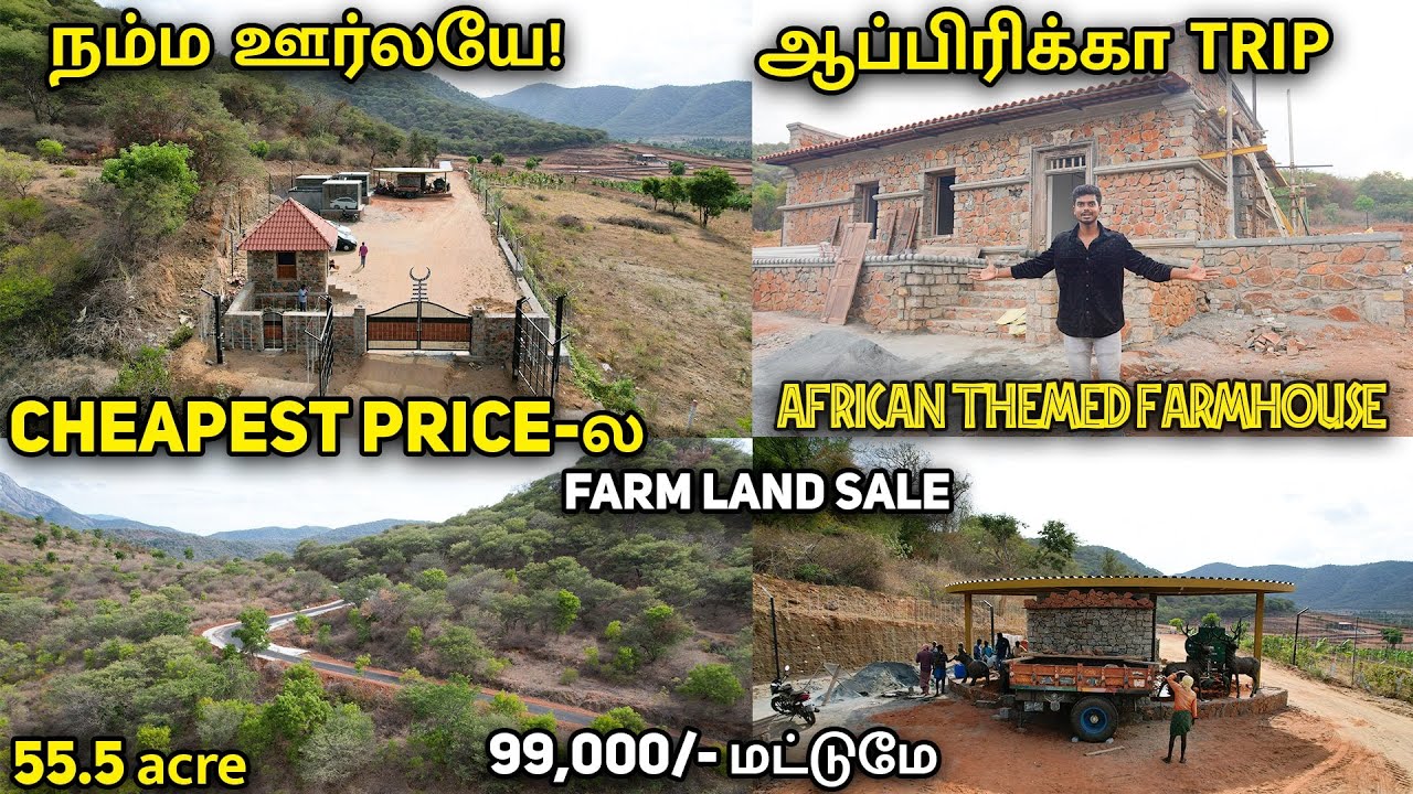 தமிழ்நாட்டில் முதன் முறையாக AFRICAN THEME FARM HOUSE @ CHEAPEST PRICE ...
