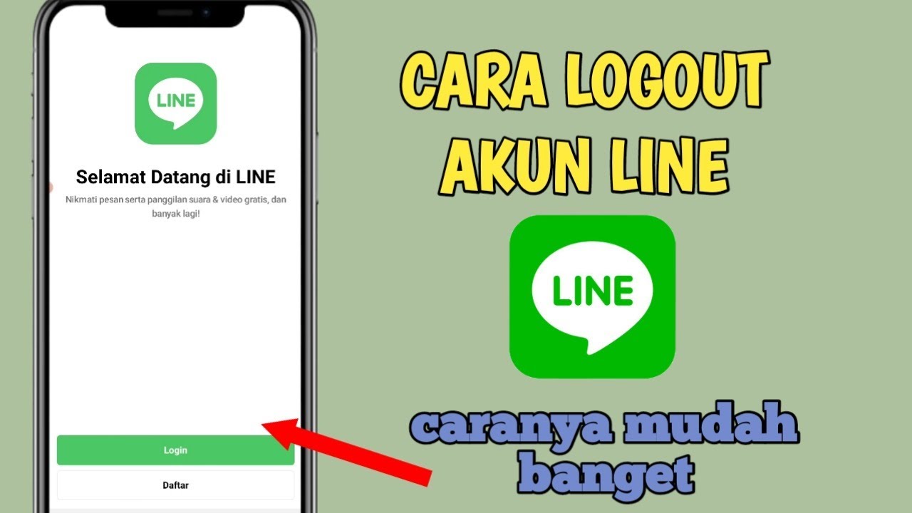 Cara Logout LINE di HP Android - YouTube