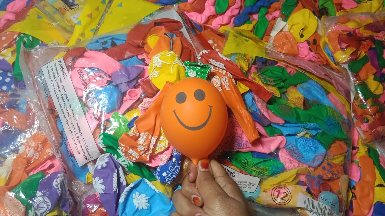 Unboxing Balloon Collection | Lots of Colorful Big Balloons play and ...