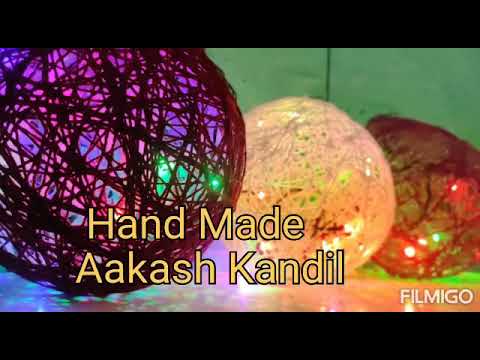 Hand Made Aakash Diva - YouTube