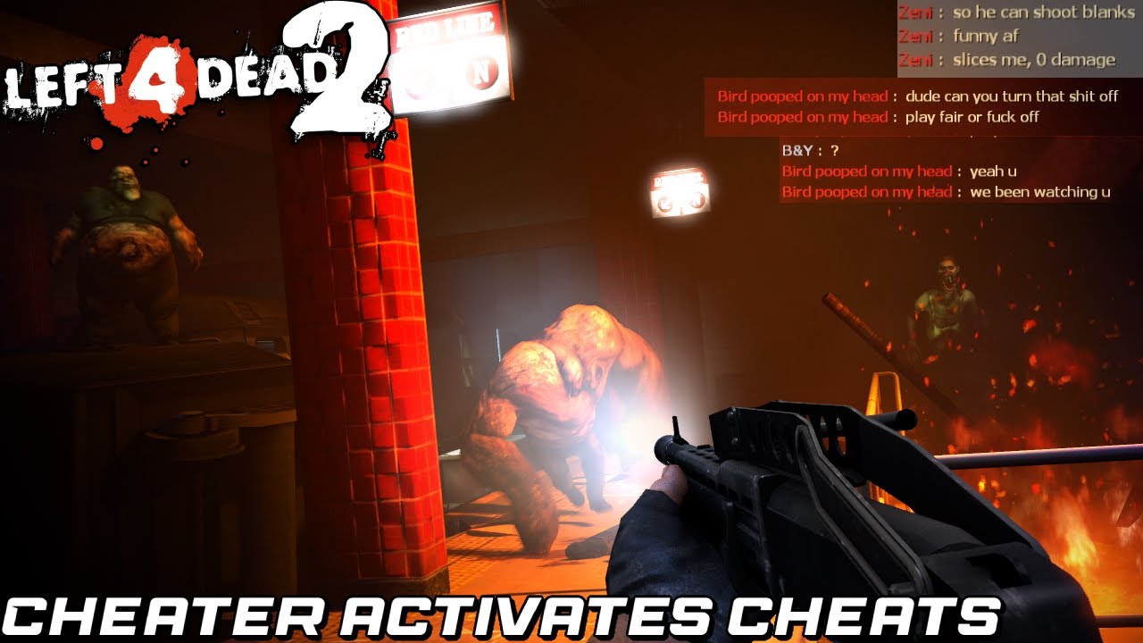 L4D2 | Cheater activates his cheats on me! - YouTube