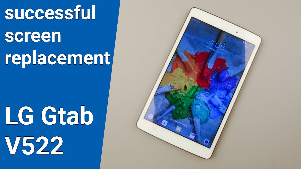 LG Gpad III 8.0 HD successful screen repair - YouTube