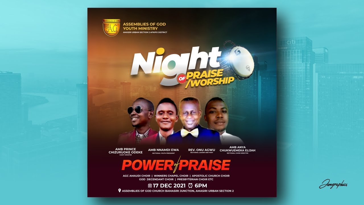 Night of Praise Church Flyer Design | 2022 - YouTube