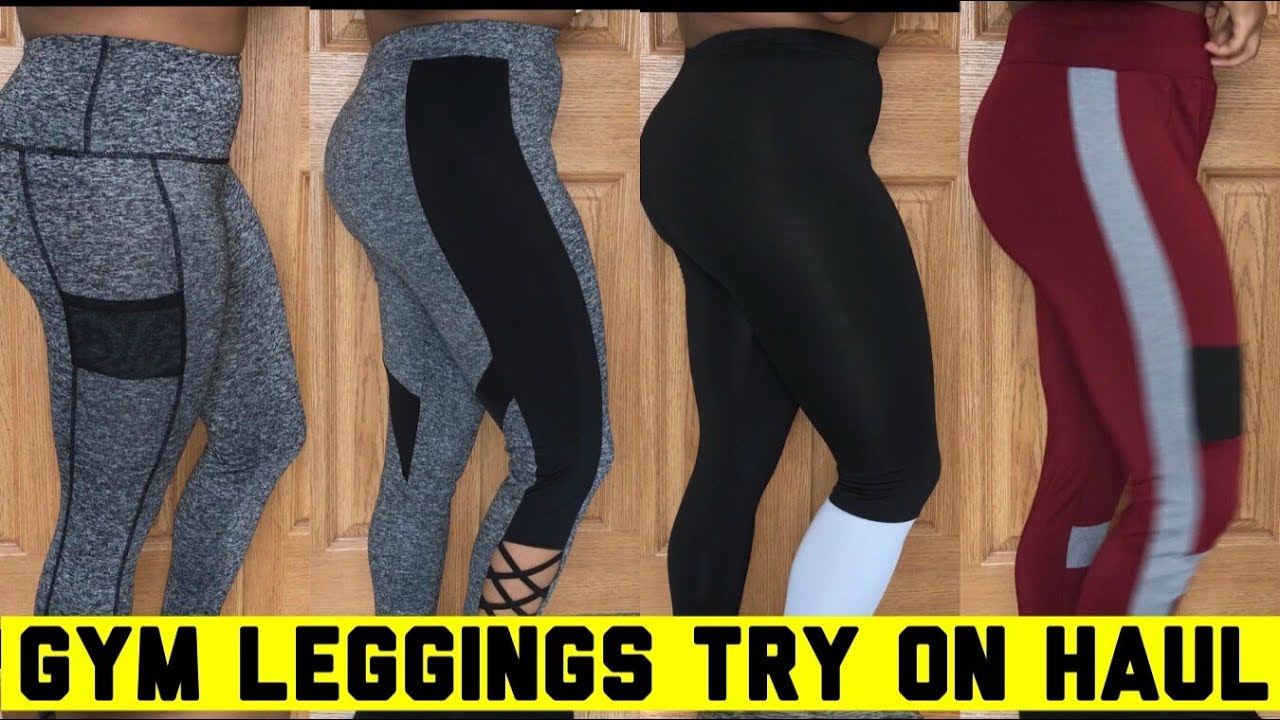 8 Pair of Gym Leggings for less than $15! Gym Leggings TRY ON Haul ...