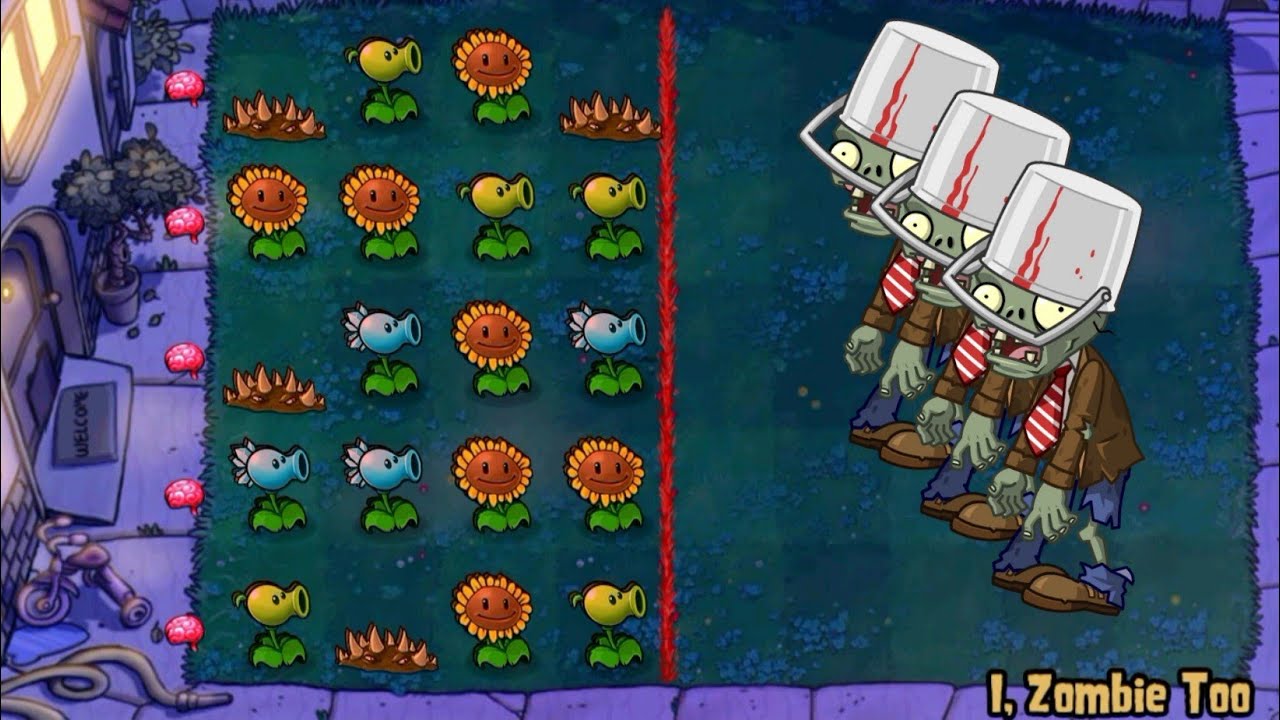 i buckethead zombie vs plants|| plants vs zombie PvZ - YouTube