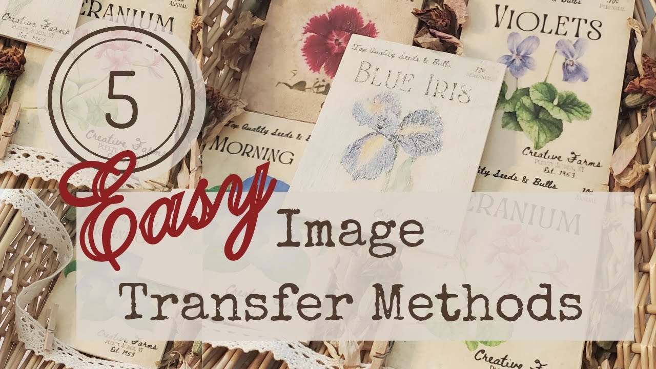 5 EASY IMAGE TRANSFER methods using an INKJET PRINTER - YouTube