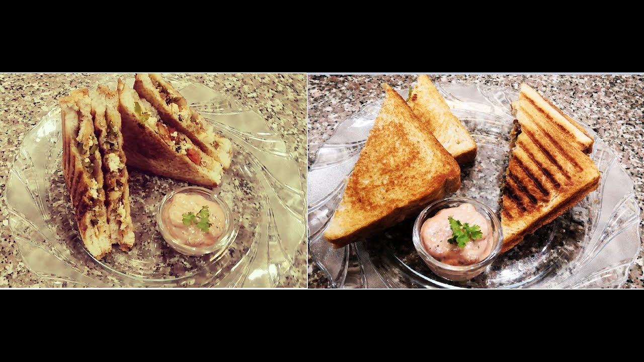 Chhena / Paneer / Cottage Cheese Sandwich with Instant Dip - YouTube