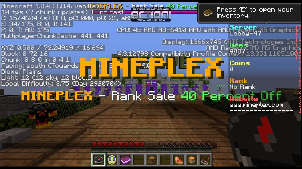 Minecraft- Mineplex - YouTube