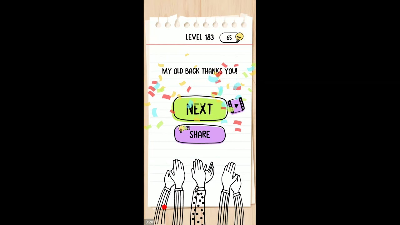 HOW TO BEAT BRAIN TEST TRICKY PUZZLE LEVELS 183 and 184 - YouTube