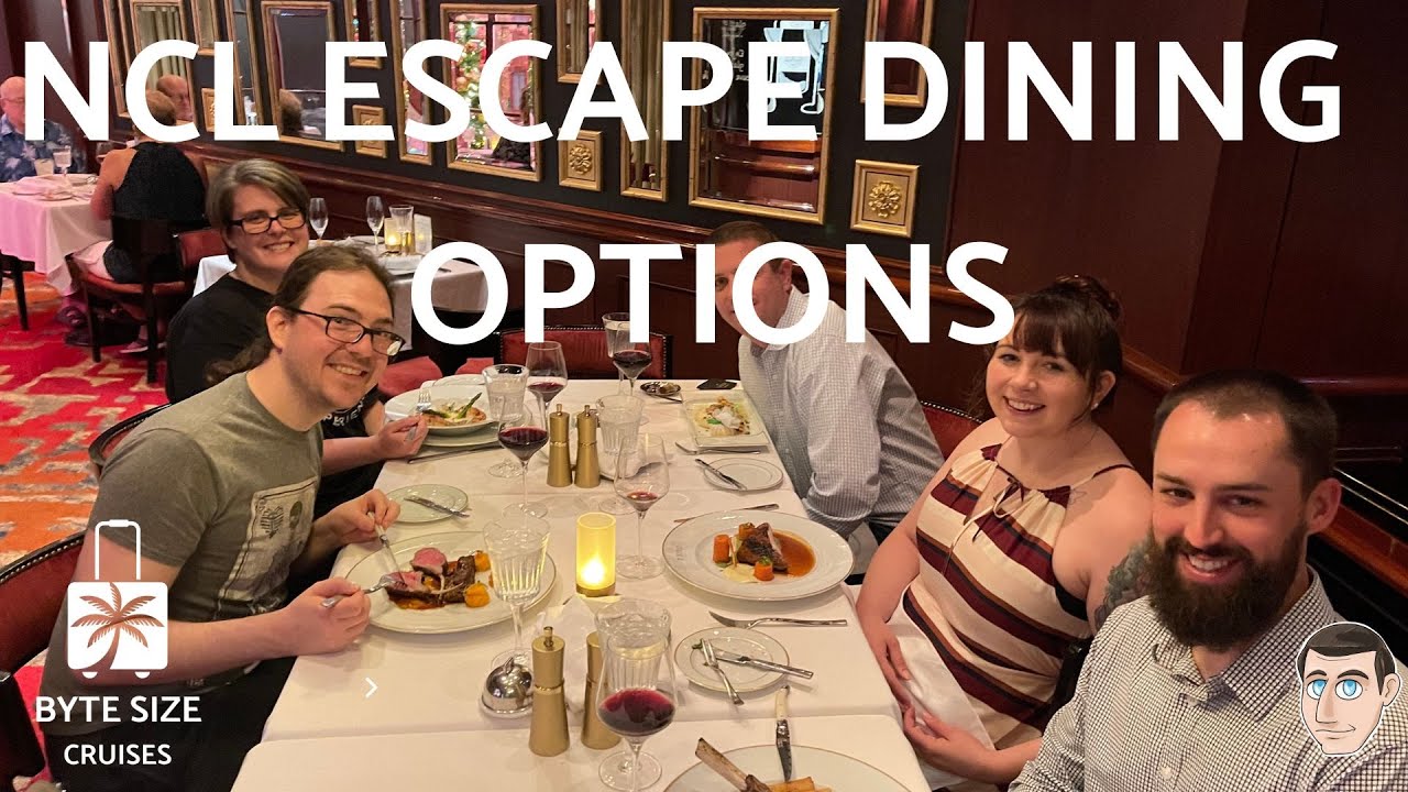 NCL Dining Options with Menus - #nclescape #ncl #cruising - YouTube