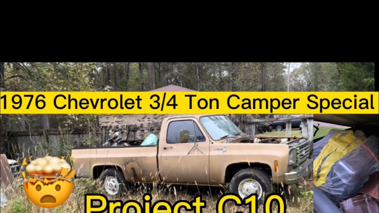 1976 Chevrolet 3/4 ton C10 Camper Special Project 🏁 - YouTube