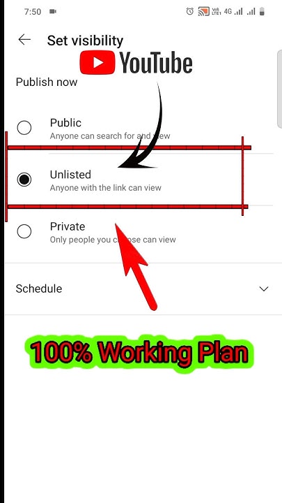 Unlisted-Public-private In Youtube...! How to video upload unlisted on youtube #shorts #youtube ...