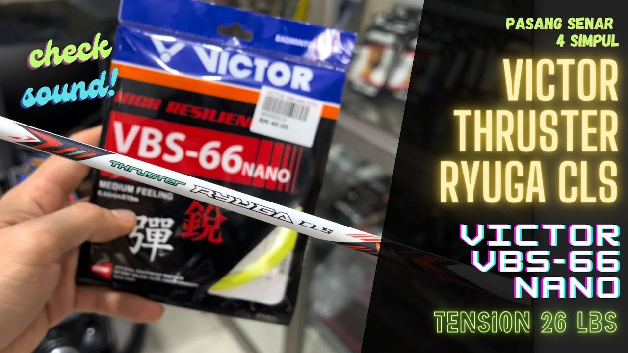 VICTOR Thruster Ryuga CLS & VICTOR VBS66 Nano yellow M26 C26 - YouTube