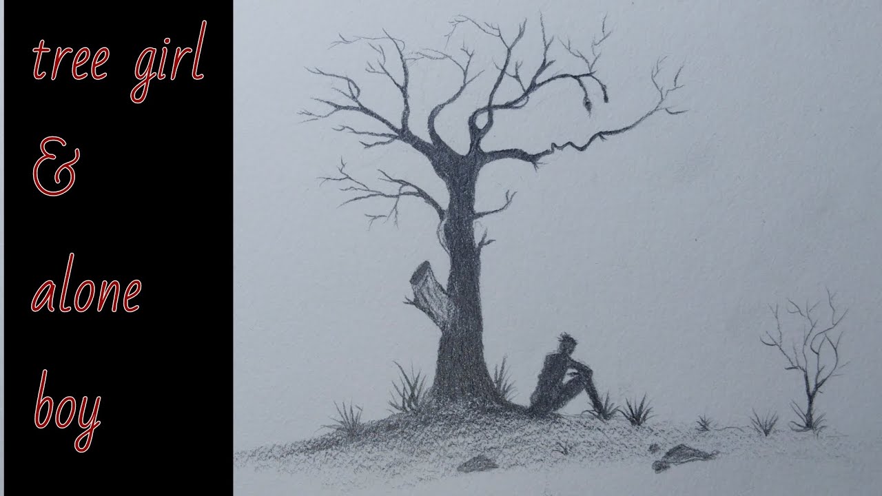 How to draw a sad boy 😭 Setting alone pencil drawing | sketch | sad boy ...