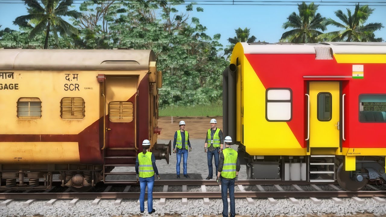 ICF UTKRISHT COUPLING ON DOUBLE DECKER COACHES I RAILWORKS 3 I TRAIN ...