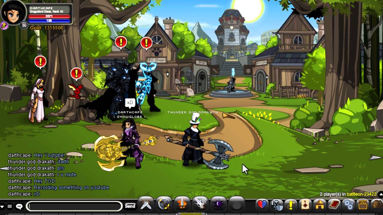 AQW =Update 3/22/13!= (New Game Menu, Que Anywhere, Account Management ...
