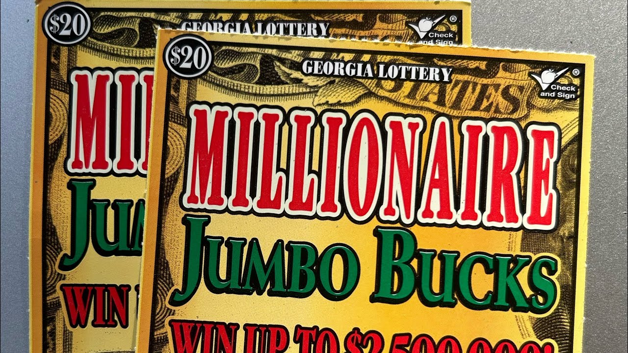 Millionaire Jumbo Bucks 💰 Georgia lottery tickets - YouTube