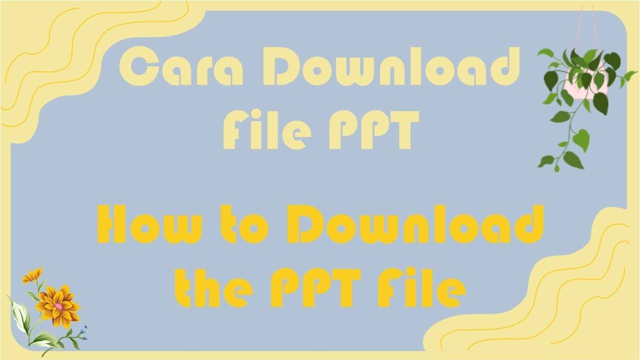 Cara Download File PPT - How to Download PPT File #aestheticppt # ...