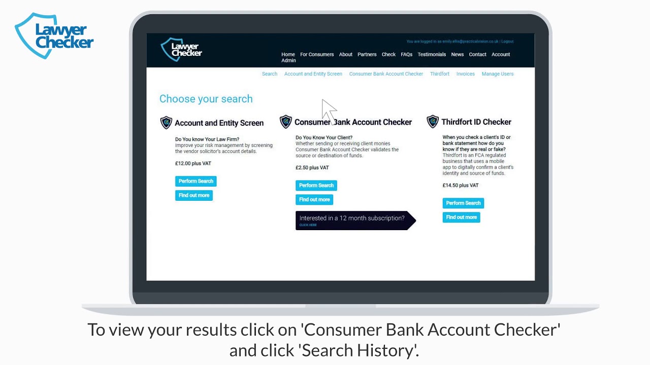 Understanding your result - Consumer Bank Account Checker - YouTube