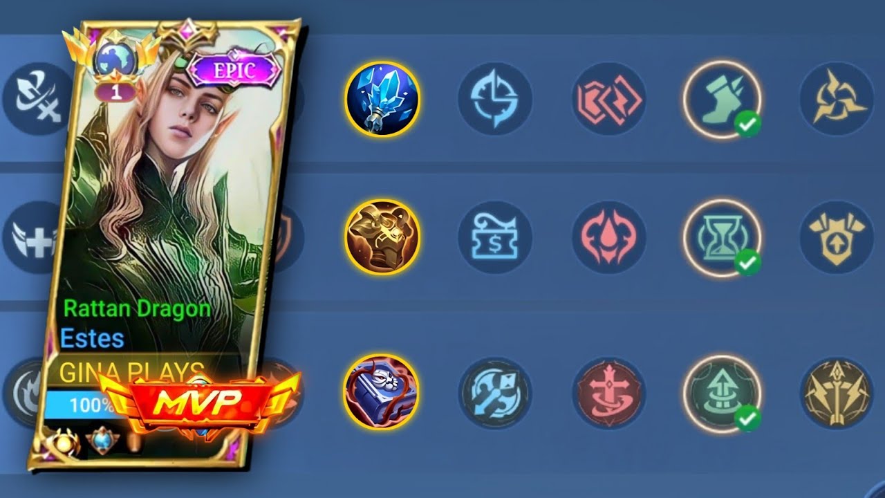 NEW MLBB TALENT EMBLEM SYSTEM | ESTES BEST BUILD AND EMBLEM 2023 S29 ...