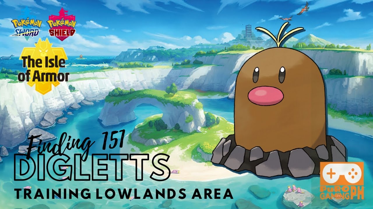 All Diglett Locations in Training Lowlands area - Isle of Armor - YouTube