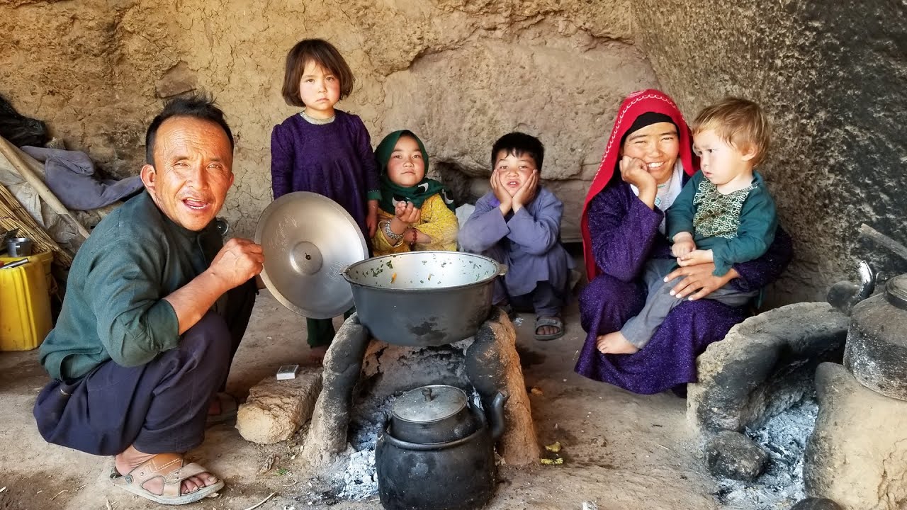 Underground Life: Twin Children Living in a Cave | Village Life in ...