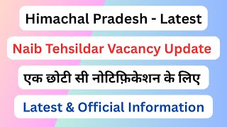 Hppsc Naib Tehsildar Vacancy Update 26 December 2025 Let S Study 4 11 ...
