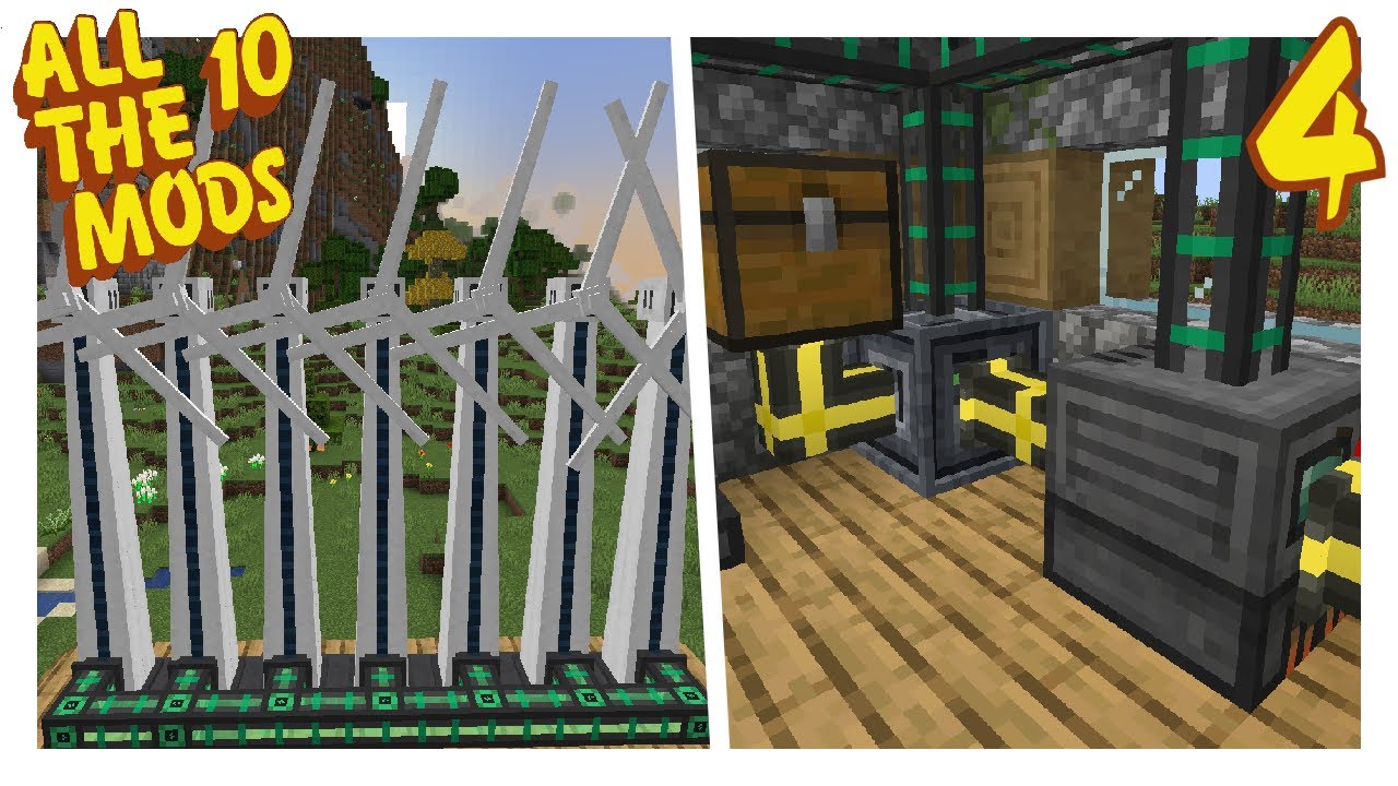 Windmill Farm & Doubling My Ores Kinda - EP4 - ATM10 (Minecraft) - YouTube