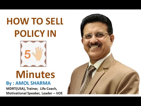 How to sell Policy in 5 Minutes - YouTube