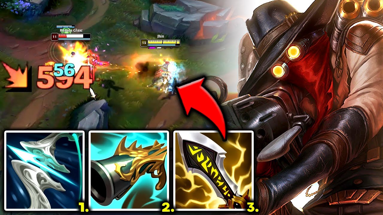 JHIN TOP LITERALLY DELETES ENEMIES AT MAX HEALTH (HILARIOUS) - S13 Jhin ...