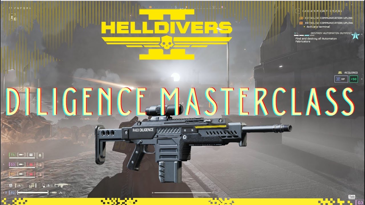 Helldivers 2 Diligence headshots hit the right spot lvl 10 gameplay - YouTube