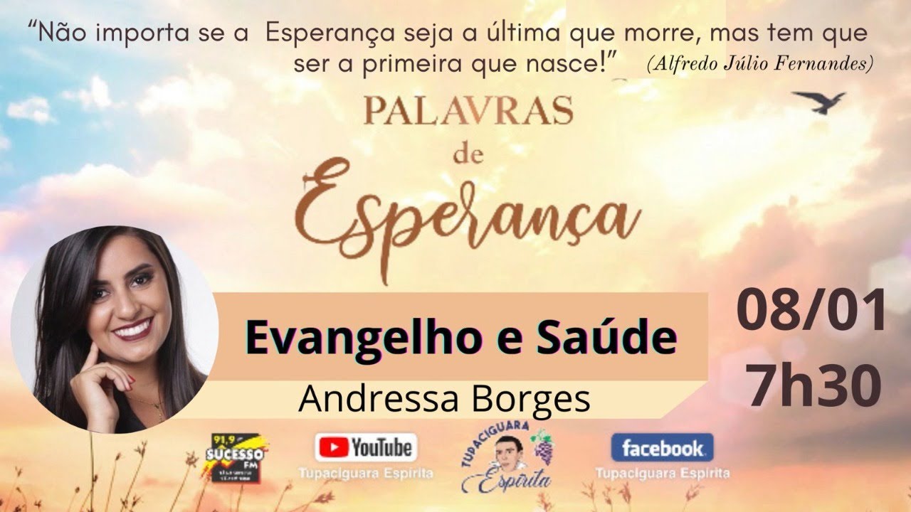 Palavras de Esperança - com Andressa Borges - YouTube